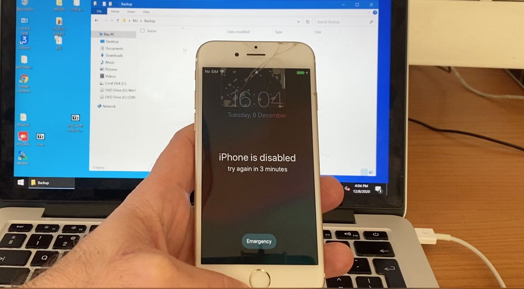 MYICLOUD INFO — UNTETHERED bypass for PASSCODE, Disable or open...